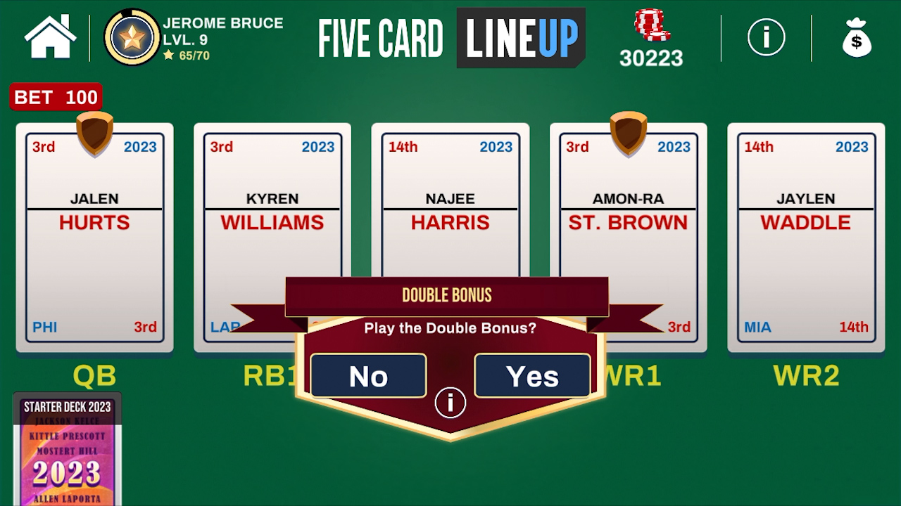 Five Card Lineup - How to Play Five Card Lineup